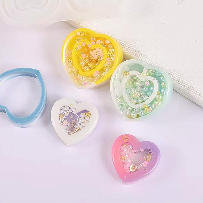 シリコンモールド シリコン型 レジン型 UVレジン DIY 手芸 ハンドメイド アロマストーン 粘土 樹脂 石鹸 キャンドル ハート 手作り作品 携帯 : KAWAeMON - 通販 ...