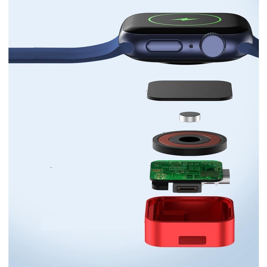 Apple Watch専用 ワイヤレス充電器 アップルウォッチ充電器 マグネット 置くだけ TypeC Lightning 持ち運び 携帯 キーホルダ : KAWAeMON - 通販 ...