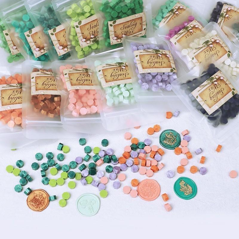 シーリングワックス 封蝋 シーリングスタンプ用品 約100粒セット 小粒 八角形 カラフル 結婚式 招待状 手紙 カラバリ豊富 :zak-87720-5:KAWAeMON - 通販 ...