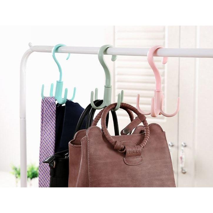 フックハンガー 衣類収納 ベルト バッグ シューズ キャップ 帽子 ネクタイ スカーフ 360度回転 掛ける 小物収納 洗濯 クローゼット 整理整頓 : KAWAeMON - 通販 ...