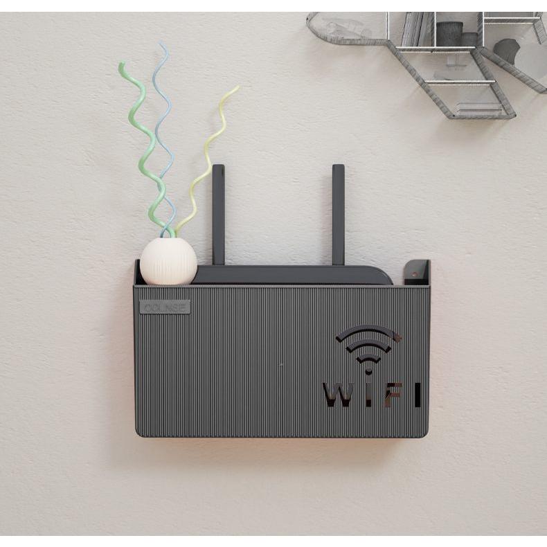 ルーター収納ボックス ケーブルボックス Wifi機器収納ボックス Wi-Fiルーター 壁掛け 配線整理 スッキリ 壁面収納 整理整頓 ロゴ入り おしゃ :zak-89927:KAWAeMON ...