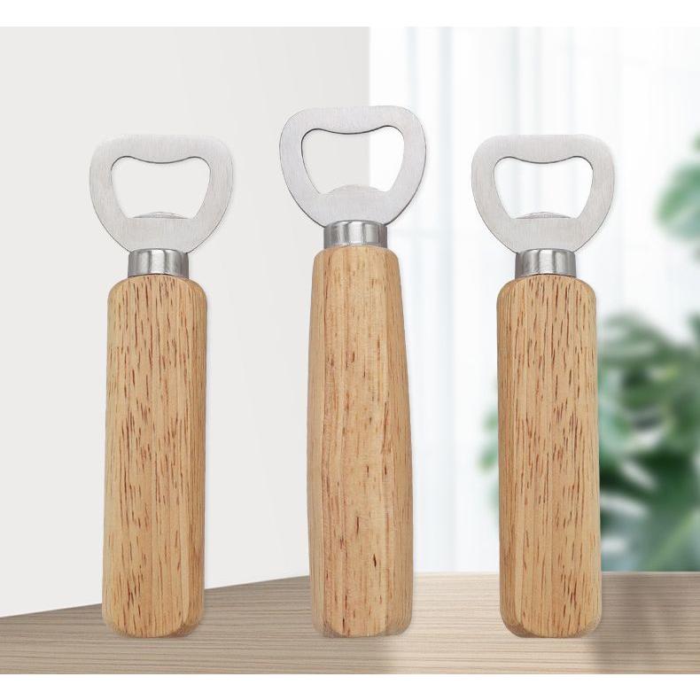 栓抜き ボトルオープナー 蓋開け 瓶 キャップ キッチンツール インテリア 木製ハンドル ステンレス ギフト ナチュラル お洒落 : KAWAeMON - 通販 - Yahoo!ショッピング
