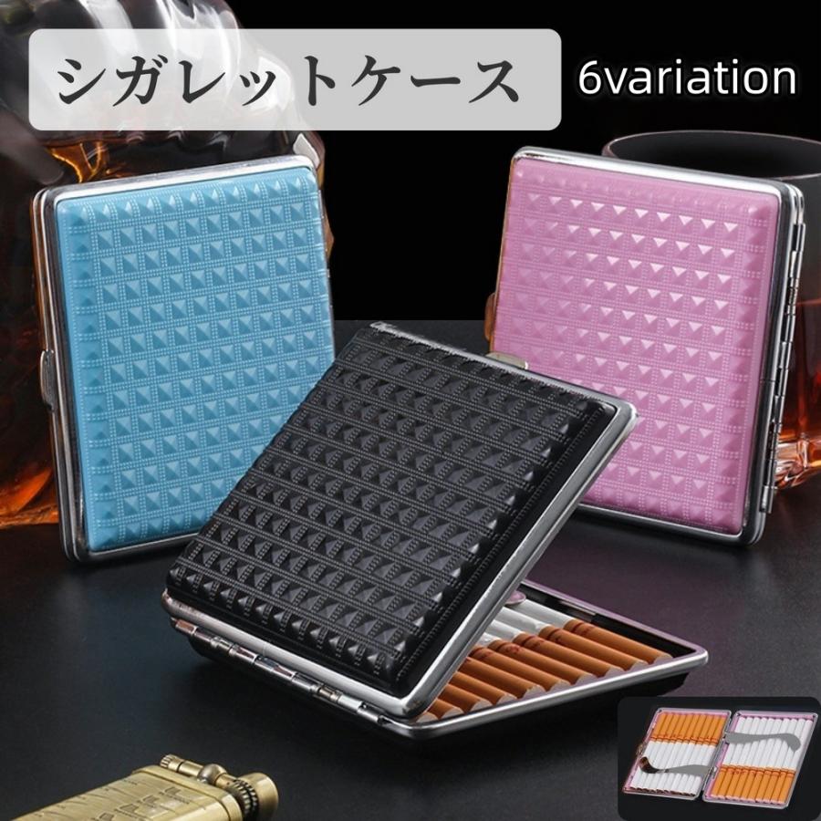 シガレットケース タバコケース 煙草ケース 煙草入れ メンズ 男性 レディース 女性 収納雑貨 スクエア 正方形 20本収納 クリップ付き チェック模 : KAWAeMON - 通販 ...