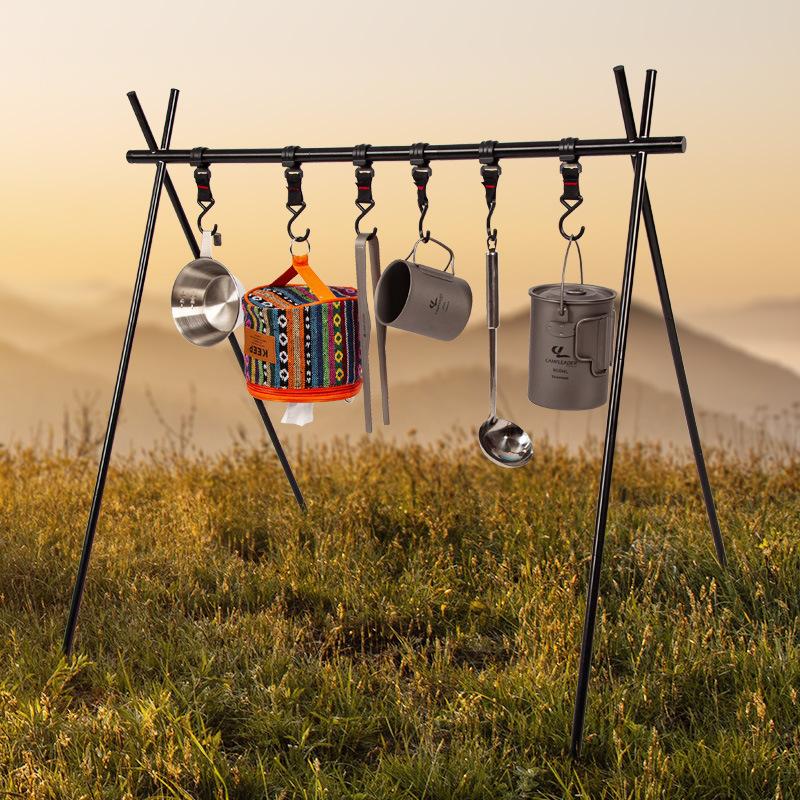 フック ハンガー 10個セット キャンプ用 ハンギングラック ハンガーラックアクセサリー 吊り下げ 吊る 収納 キャンプ アウトドア 2色 ブラック : zak-97027-10 ...