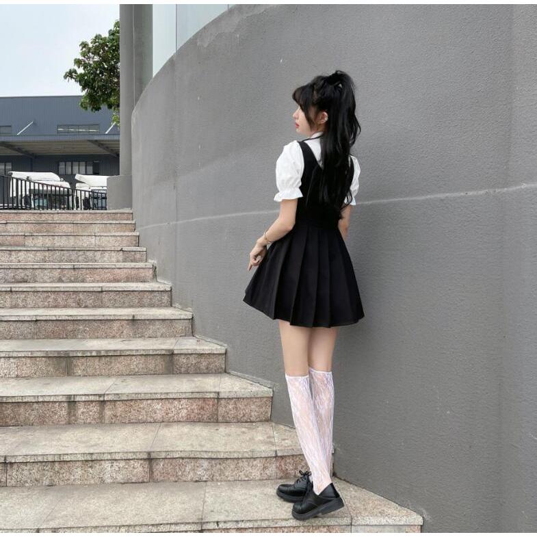 セットアップ 韓国ファッション カレッジ風 JK制服 ブラウス＋スカート＋ネクタイクラス 制服 3点セット : jk001 : 川場商店 - 通販 - Yahoo!ショッピング