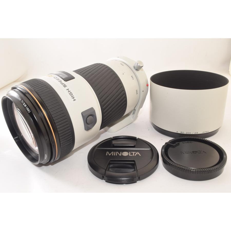 ★美品★ MINOLTA ミノルタ High Speed AF APO TELE ZOOM 80-200mm F2.8 G 2501108 : ...