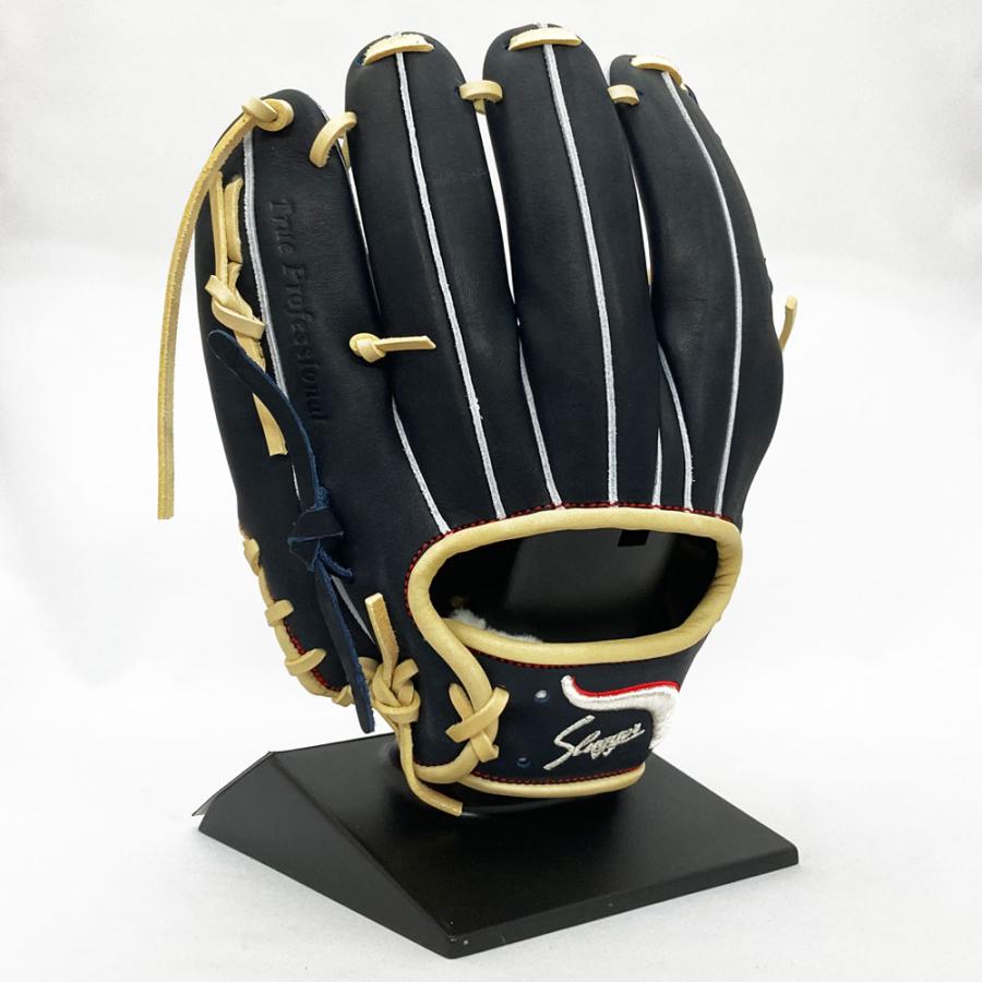 久保田スラッガー 軟式 グローブ 内野手用 野球 限定グラブ SR1型 EX24-GS2 右投げ用 KSブラック×トレンチ×レッド刺繍 : カワイスポーツ - 通販 - Yahoo!ショッピング