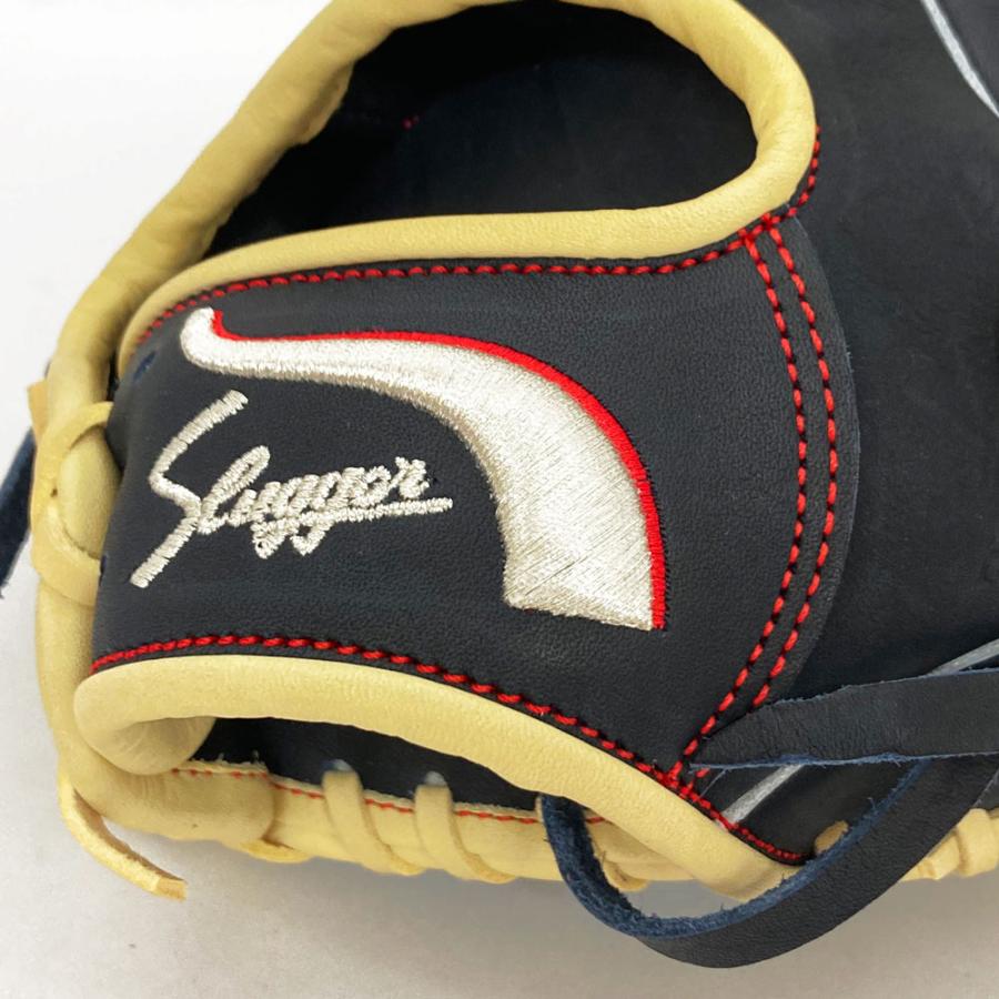 久保田スラッガー 軟式 グローブ 内野手用 野球 限定グラブ SR1型 EX24-GS2 右投げ用 KSブラック×トレンチ×レッド刺繍 : カワイスポーツ - 通販 - Yahoo!ショッピング