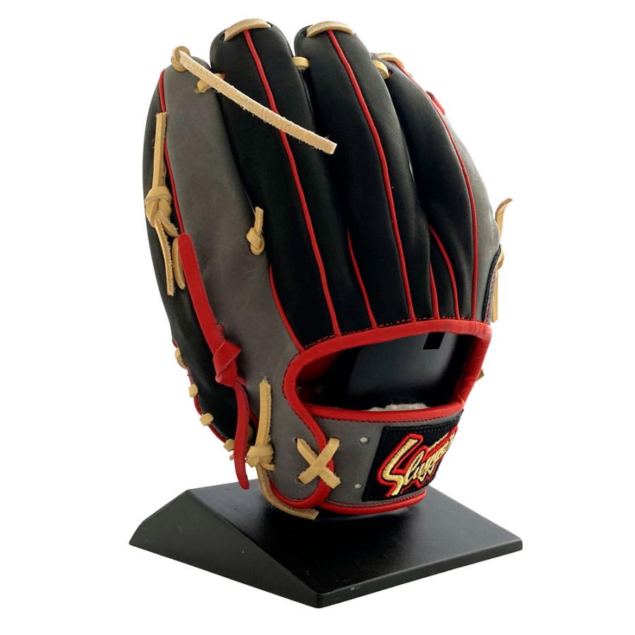 久保田スラッガー 軟式 グローブ 内野 オーダー カワイオリジナル 野球 KSN-AR1-K27 右投げ用 ブラック×グレー×トレンチ : カワイスポーツ - 通販 - Yahoo!ショッピング