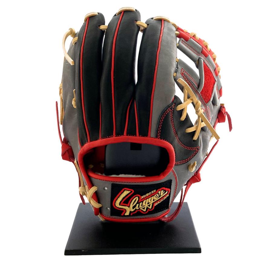久保田スラッガー 軟式 グローブ 内野 オーダー カワイオリジナル 野球 KSN-AR1-K27 右投げ用 ブラック×グレー×トレンチ : カワイスポーツ - 通販 - Yahoo!ショッピング
