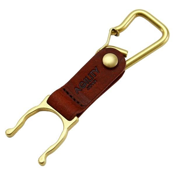 AGILITY 【ネコポス】ペットボトルホルダー ペットボトル 500ml 真鍮 牛革 レザー 本革 ペア 革小物 affa アジリティアッファ ボトルホルダー[M便 3/3] : 革の物語 ...