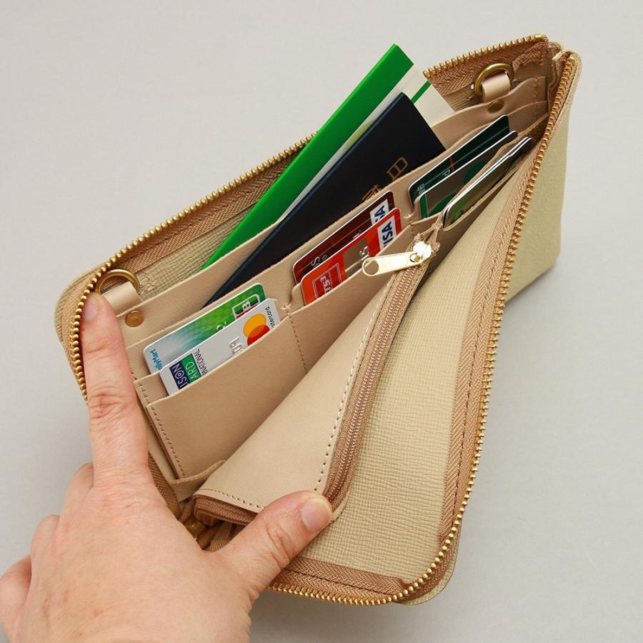 AGILITY（アジリティ） 長財布 L字ファスナー トラベルウォレット 金