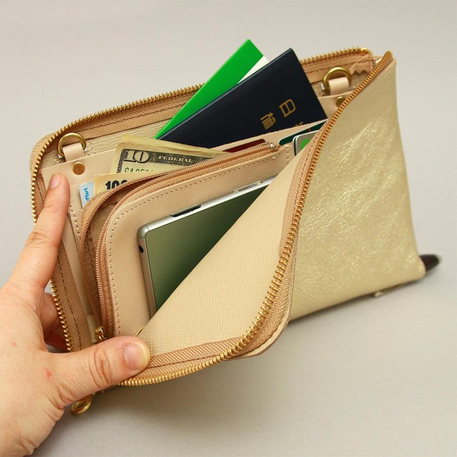 AGILITY（アジリティ） 長財布 L字ファスナー トラベルウォレット 金