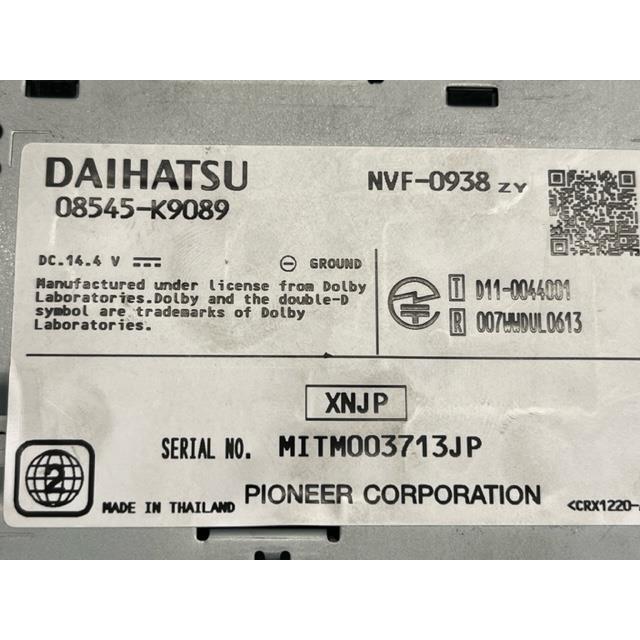 ムーヴ LA-L160S カーナビゲーション EF-DET W16 ダイハツ純正オプション NMZP-W64D 地デジ 08545-K9089 :202307002461310:河村自動車工業 ...