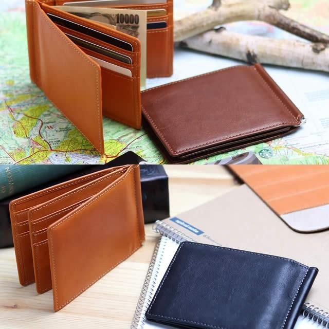 革職人 LEATHER FACTORY マネークリップ 本革 札ばさみ 大容量 メンズ