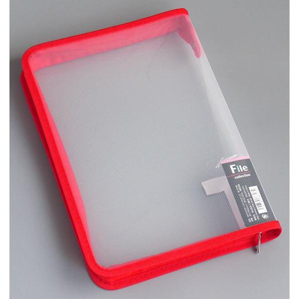 A4ファスナーファイルケース 赤 32.5×23×マチ3cm : 100円雑貨&日用品卸-BABABA - 通販 - Yahoo!ショッピング