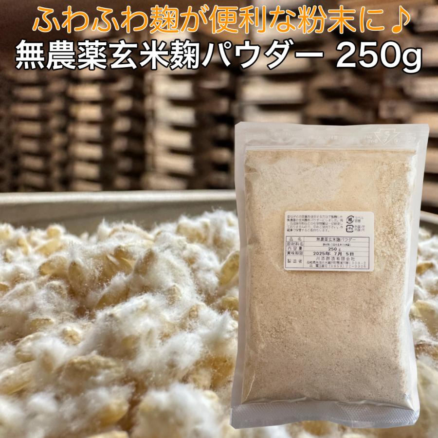 川添酢造 無農薬 発芽 玄米麹 パウダー 250g まとめ買いでお得 生麹換算333g以上 乾燥 粉末麹 九州産 米麹粉末 麹粉 麹菌 玄米甘酒 塩麹 こうじ 酵素 糀 : 川添酢造有限会社 ...