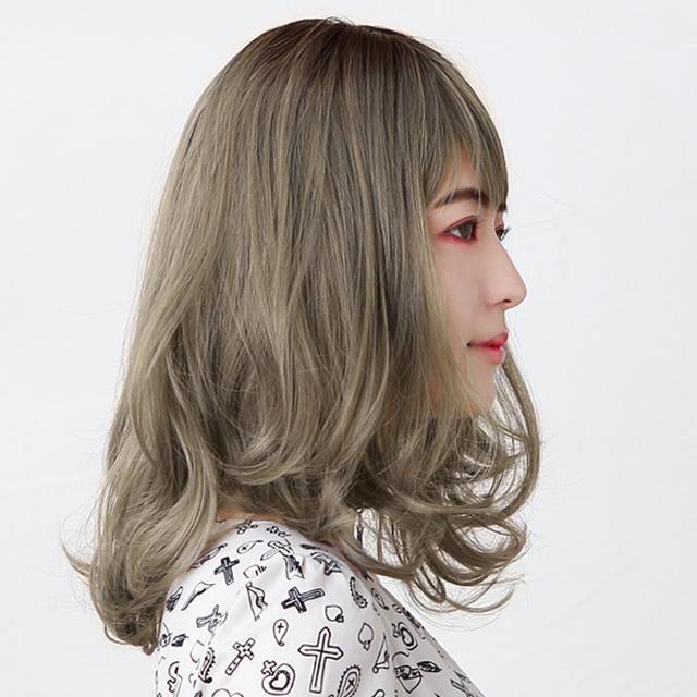 グラデーション カラーウィッグ【フリルカールミディ】CTA-693 PRISILA : cta-693 : かざるや - 通販 - Yahoo!ショッピング