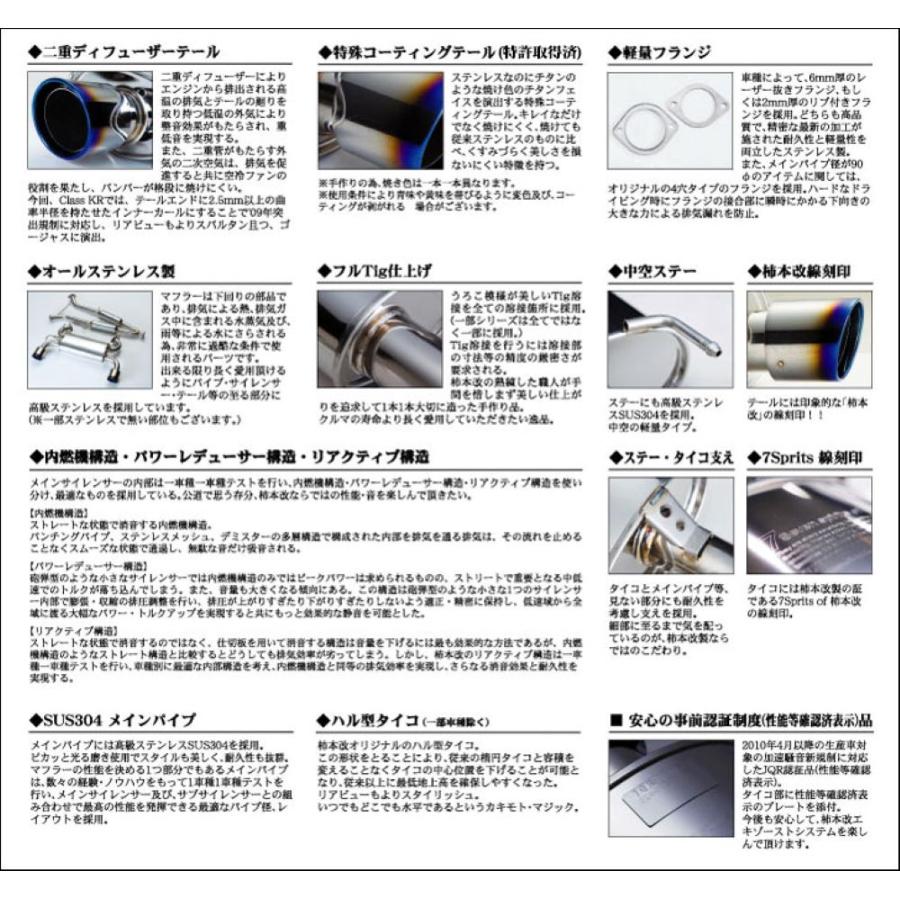 柿本改 オーラ NISMO 6AA-FE13 / HR12DE EM47用 Class KR チタンフェイステールマフラー リアピースのみ N713122 (KAKIMOTO EXHAUST ...