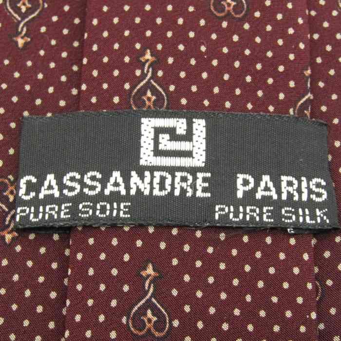 カサンドラ ブランド ネクタイ ドット柄 小紋柄 イタリア製 シルク メンズ レッド CASSANDRE : KBNET - 通販 - Yahoo!ショッピング
