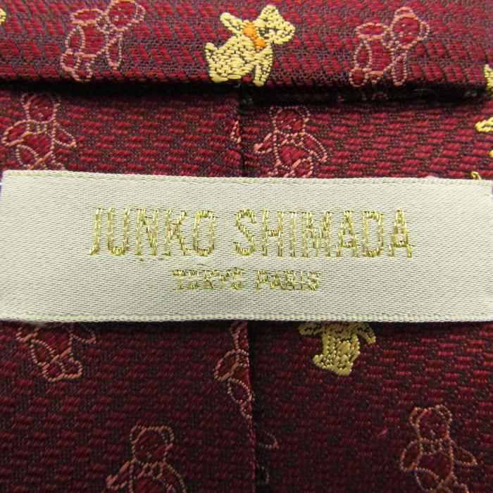 ジュンコシマダ ブランド ネクタイ シルク テディベア 総柄 メンズ レッド JUNKO SIMADA : KBNET - 通販 - Yahoo!ショッピング