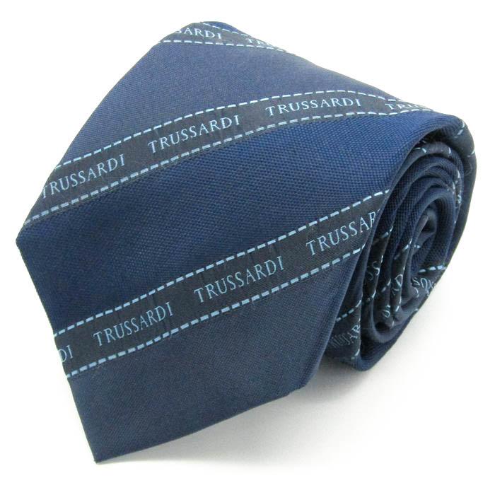 TRUSSARDI トラサルディ ブランド ネクタイ シルク ストライプ柄 伊製生地 メンズ ネイビー : KBNET - 通販 - Yahoo!ショッピング