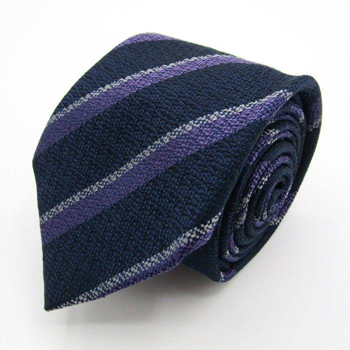 YUKI TORII ユキトリイ ブランド ネクタイ ストライプ柄 シルク PO メンズ ネイビー : KBNET - 通販 - Yahoo!ショッピング