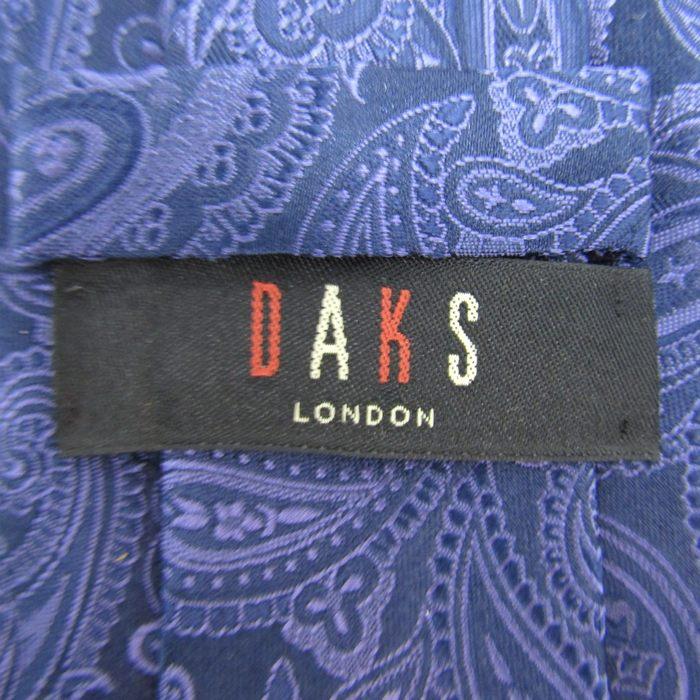 DAKS ダックス ブランド ネクタイ 総柄 ペイズリー 幾何学模様 シルク 日本製 PO メンズ ネイビー : KBNET - 通販 - Yahoo!ショッピング