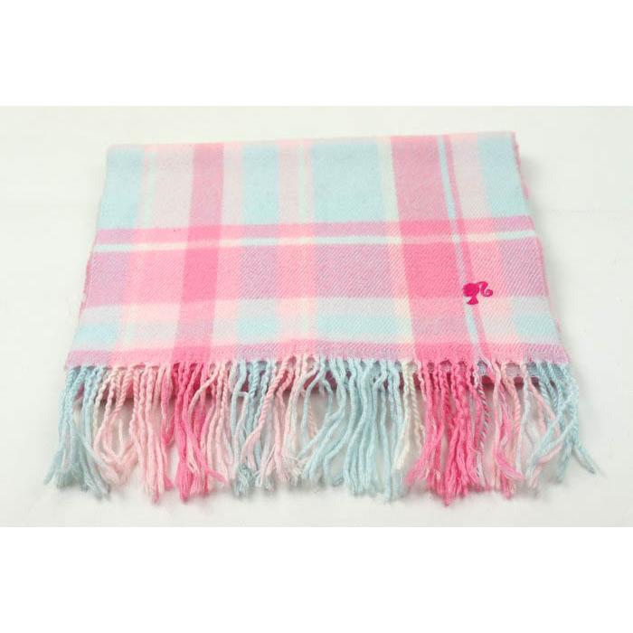 バービー マフラー ストール チェック柄 日本製 ブランド 小物 レディース ピンク/ブルー Barbie : KBNET-DEUX - 通販 - Yahoo!ショッピング