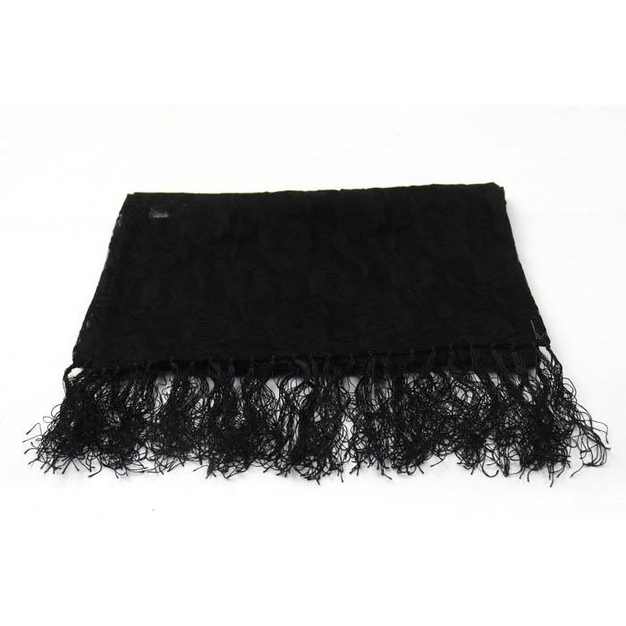 ザ・ギンザ マフラー ストール レース シルク ブランド レディース ブラック THE GINZA : as1708 : KBNET-DEUX ...