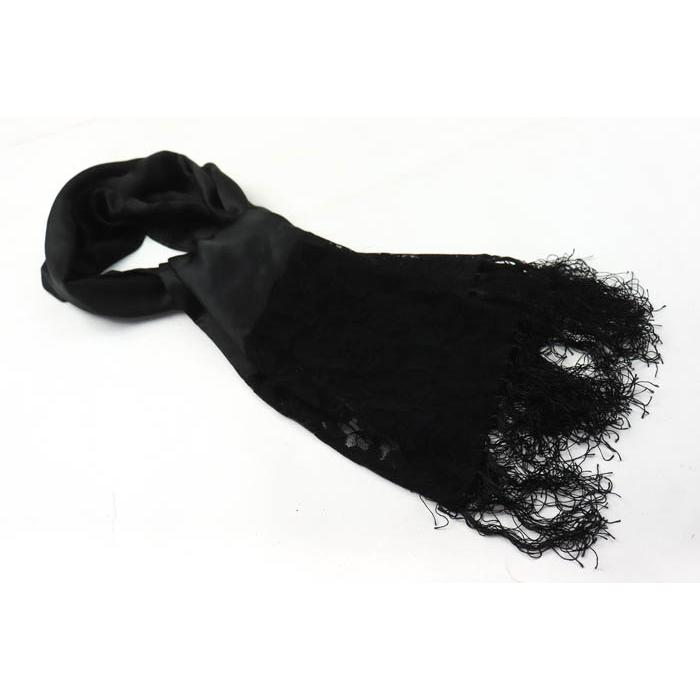 ザ・ギンザ マフラー ストール レース シルク ブランド レディース ブラック THE GINZA : as1708 : KBNET-DEUX ...