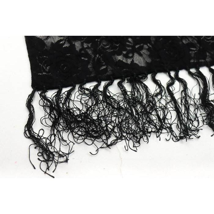 ザ・ギンザ マフラー ストール レース シルク ブランド レディース ブラック THE GINZA : as1708 : KBNET-DEUX ...