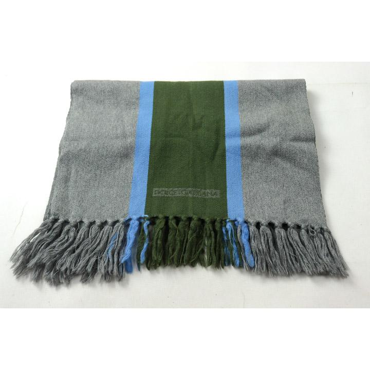 ドルチェ＆ガッバーナ cravatte マフラー イタリア製 ウール ストール ブランド メンズ グレー/グリーン DOLCE&GABBANA : KBNET-DEUX - 通販 ...