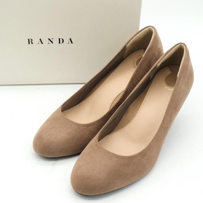 ランダ プレーンパンプス 未使用 スエード ラウンドトゥ ミドルヒール シンプル シューズ 靴 レディース 25cmサイズ ベージュ RANDA : KBNET-DEUX - 通販 ...