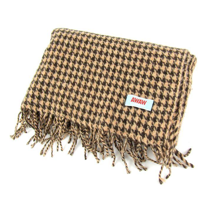 ジュンコシマダ マフラー ストール 千鳥格子柄 ブランド 小物 レディース ブラウン AWAW by JUNKO SIMADA : KBNET-DEUX - 通販 - Yahoo!ショッピング