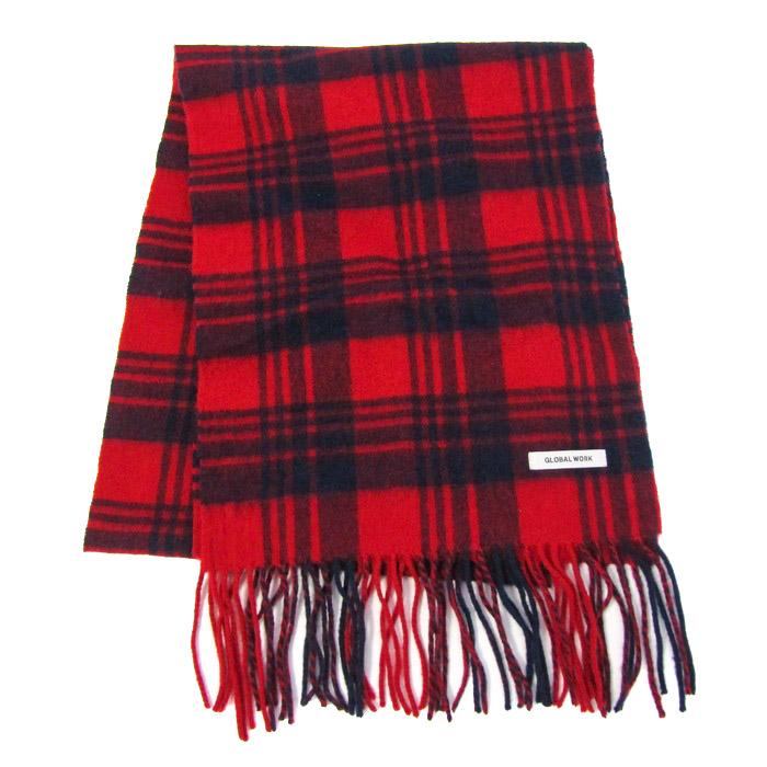 グローバルワーク マフラー ストール チェック柄 ブランド レディース レッド GLOBAL WORK : KBNET-DEUX - 通販 - Yahoo!ショッピング
