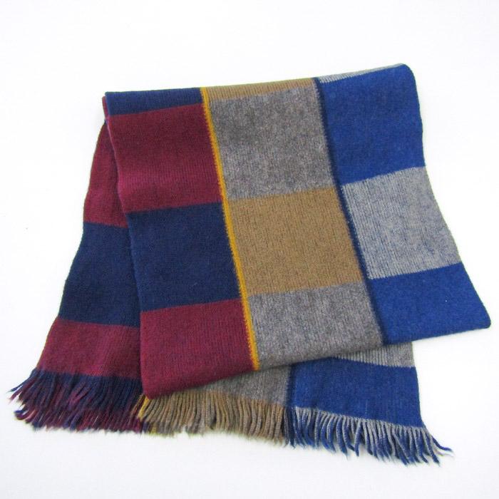 クリケット マフラー ブロックチェック ブランド メンズ ブルー/レッド/グレー CRICKET : ks0107 : KBNET-DEUX - 通販 - Yahoo!ショッピング