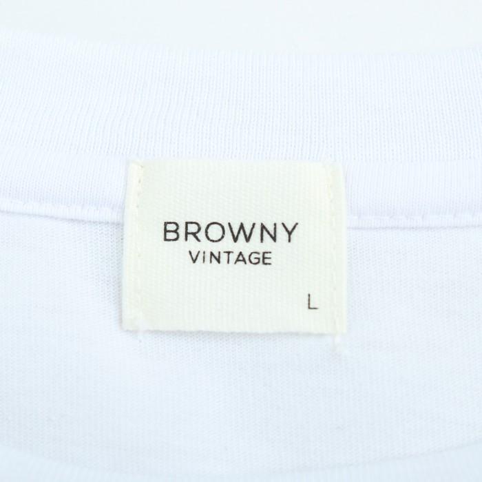 ブラウニー 半袖Tシャツ トップス VINTAGE ウィゴー メンズ Lサイズ ホワイト BROWNY : KBNET-DEUX - 通販 - Yahoo!ショッピング