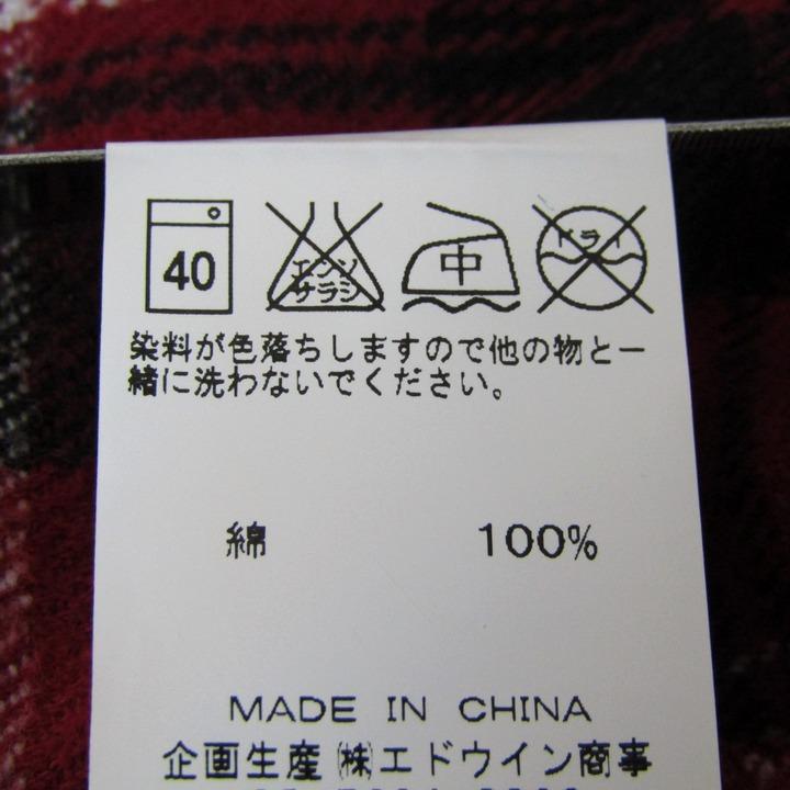 エドウィン 長袖シャツ ネルシャツ コットン100% ブランド トップス 赤 黒 キッズ 男の子用 120サイズ レッド×ブラック EDWIN : KBNET-DEUX - 通販 ...