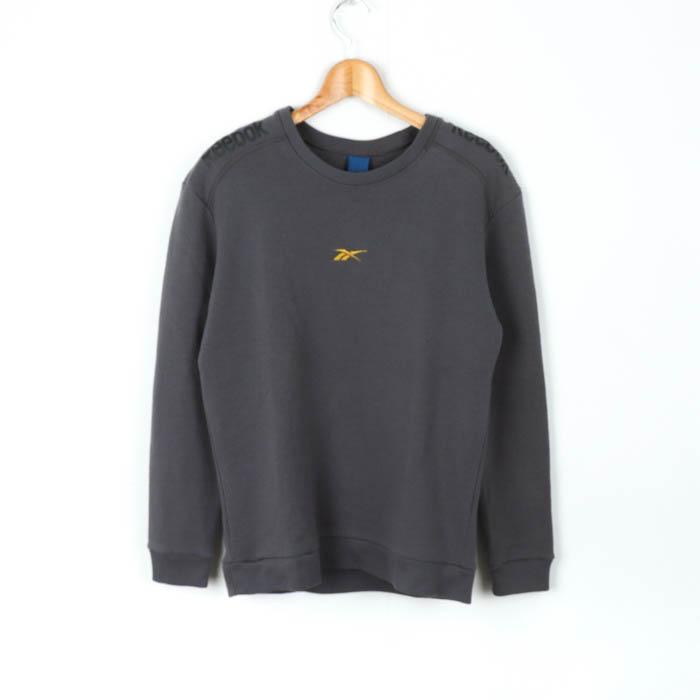 Reebok リーボック 長袖スウェット スエット トレーナー 裏起毛 スポーツウエア レディース Mサイズ グレー : KBNET-DEUX ...