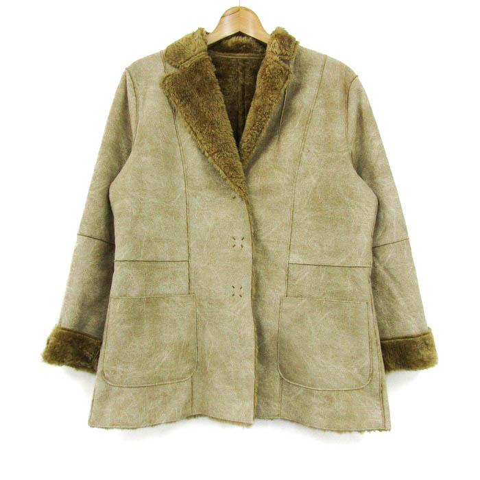 Leilian レリアン ムートンジャケット ショートコート アウター レディース 9サイズ ベージュ : KBNET-DEUX - 通販 - Yahoo!ショッピング