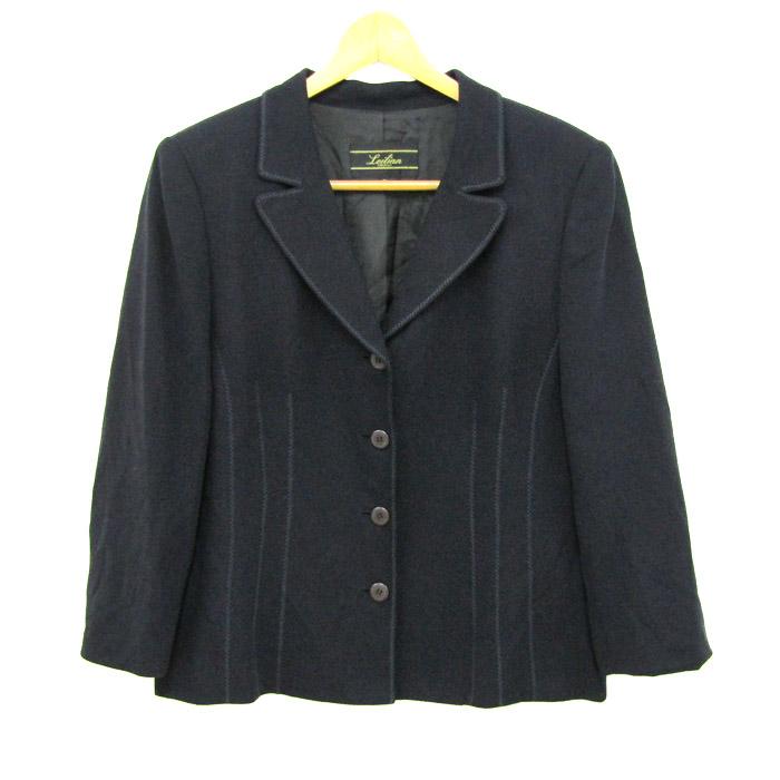 Leilian レリアン テーラードジャケット 大きいサイズ ブランド アウター レディース 13+サイズ ネイビー : KBNET-DEUX - 通販 - Yahoo!ショッピング