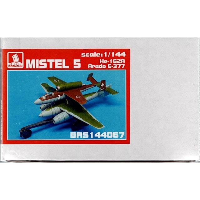 ブレンガン ブレンガン144067 ミステール 5 (He162 A + アラド E-377) 1/144スケール レジンキット : 模型店 ...