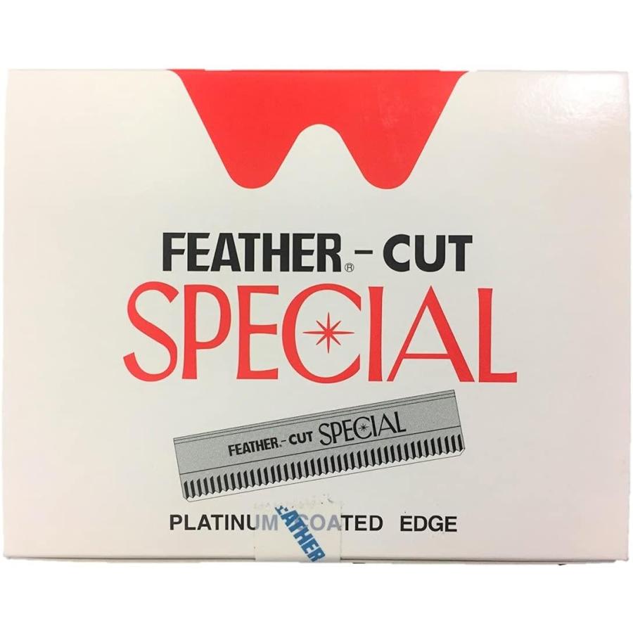 FEATHER フェザー安全剃刀 フェザーカットスペシャル 替刃 10枚入り×10個 : kcストア - 通販 - Yahoo!ショッピング