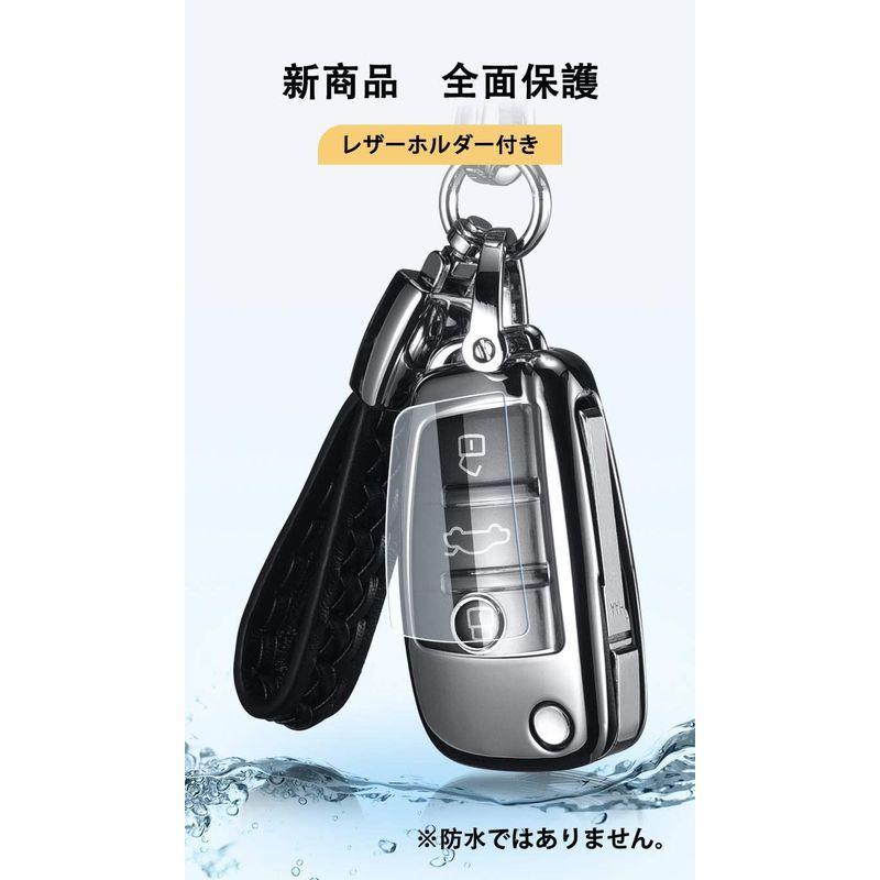 アウディ Audi TT A1 A3 Q2 Q3 R8 S3 S6 専用 高級 キーケース キーカバー 本革 キーホルダー オプション 最大60%OFFクーポン