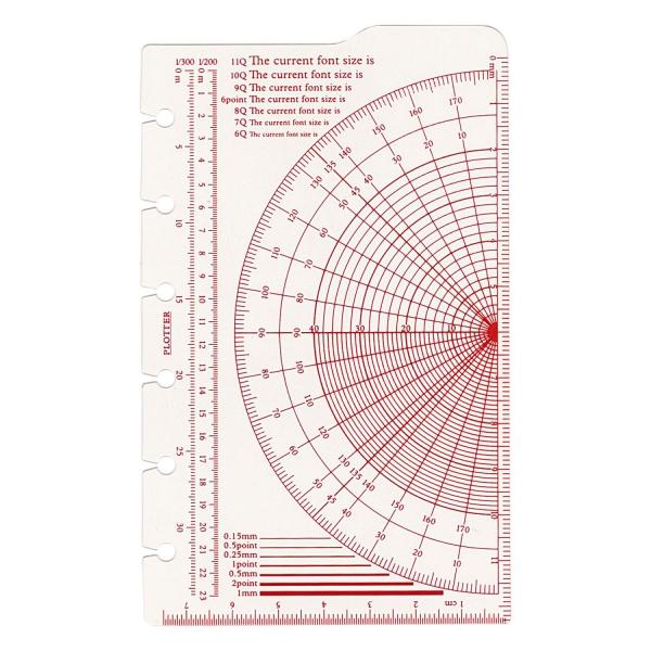 ミニ6穴サイズ PLOTTER/プロッター スケール下敷 77716439 : p120849 : 文具・文房具のKDM ヤフー店 - 通販 - Yahoo!ショッピング
