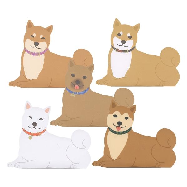 アニマルダイカットメモ ジャパニーズドッグ伏せ 動物 かわいい ETN-148 : 文具・文房具のKDM ヤフー店 - 通販 - Yahoo!ショッピング