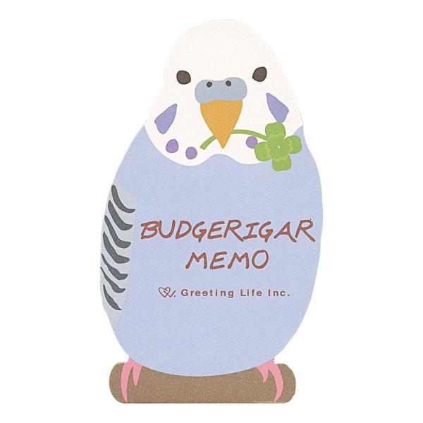アニマルダイカットメモ セキセイインコ 動物 かわいい ETN-117 : 文具・文房具のKDM ヤフー店 - 通販 - Yahoo!ショッピング