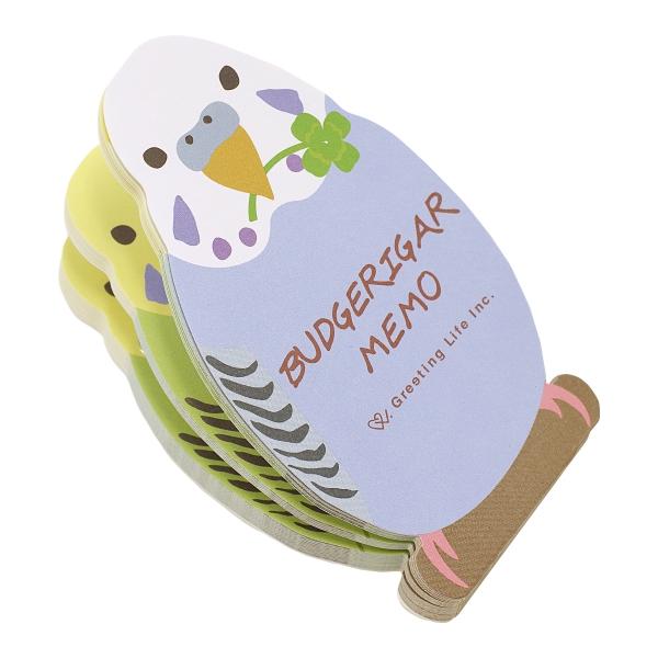 アニマルダイカットメモ セキセイインコ 動物 かわいい ETN-117 :p148698:文具・文房具のKDM ヤフー店 - 通販 - Yahoo!ショッピング