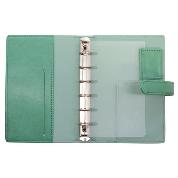 PUレザー ミニ6穴 システム手帳バインダー ミントグリーン GPU-MN6-13 : p156158 : 文具・文房具のKDM ヤフー店 - 通販 - Yahoo!ショッピング